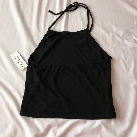 Brandy Melville | Tops | Nwt Brandy Melville Black Halter Top | Poshmark